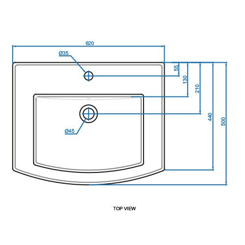 Elite Full Pedestal Basin